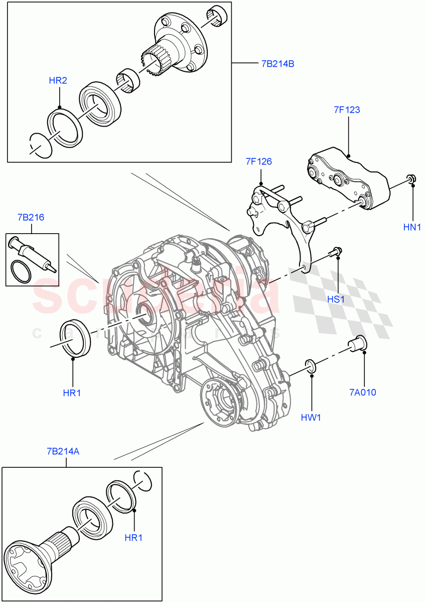 Transfer Drive Components (8 Speed Auto Trans ZF 8HP45, With 1 Speed ...