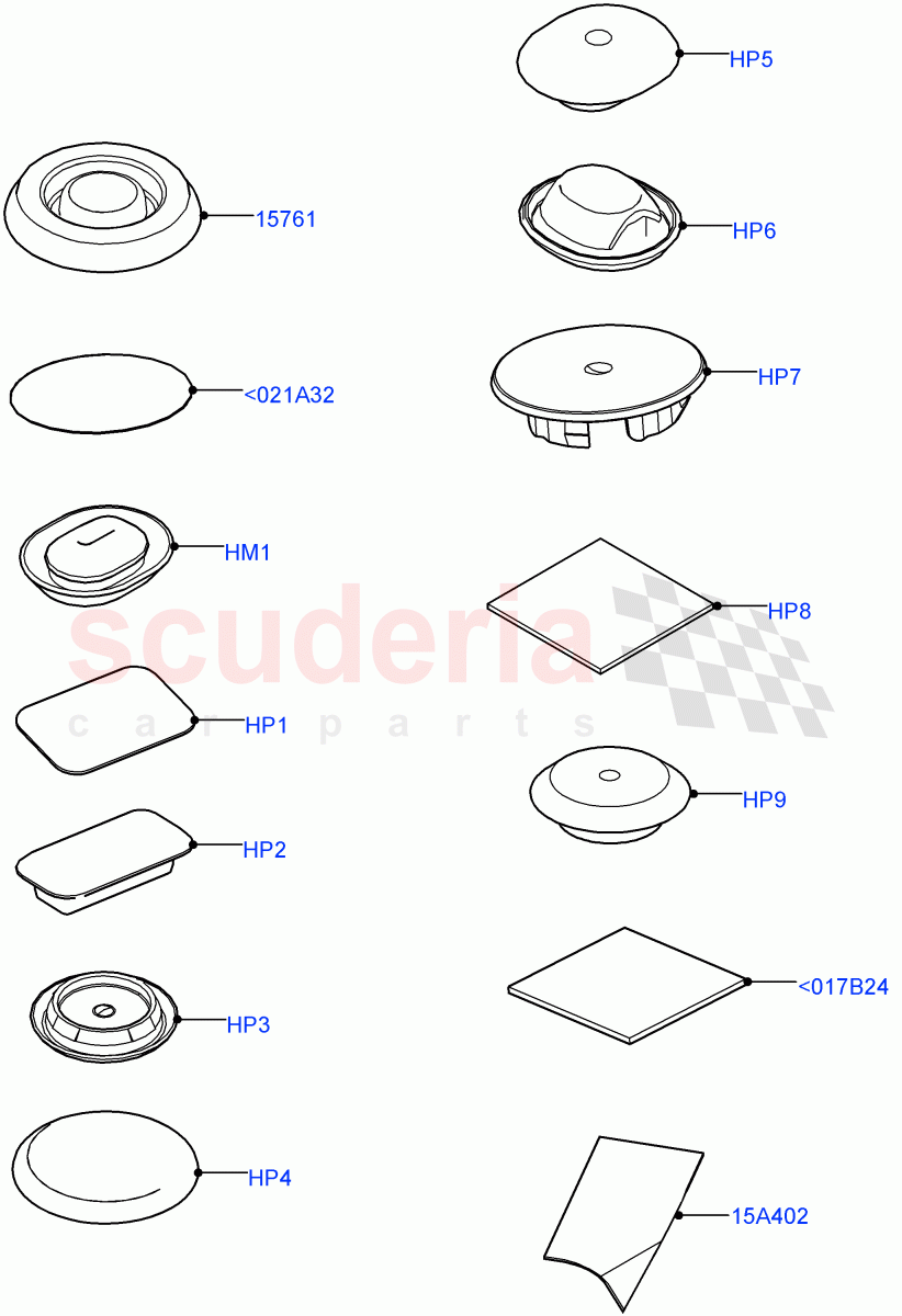 Plugs - Body parts for Land Rover Defender (2020+) [5.0 OHC SGDI SC V8 ...
