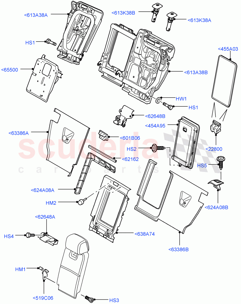 Rear Seat Back (Frame Assy, Backboard-Rear Seat) ((V) FROMAA000001 ...